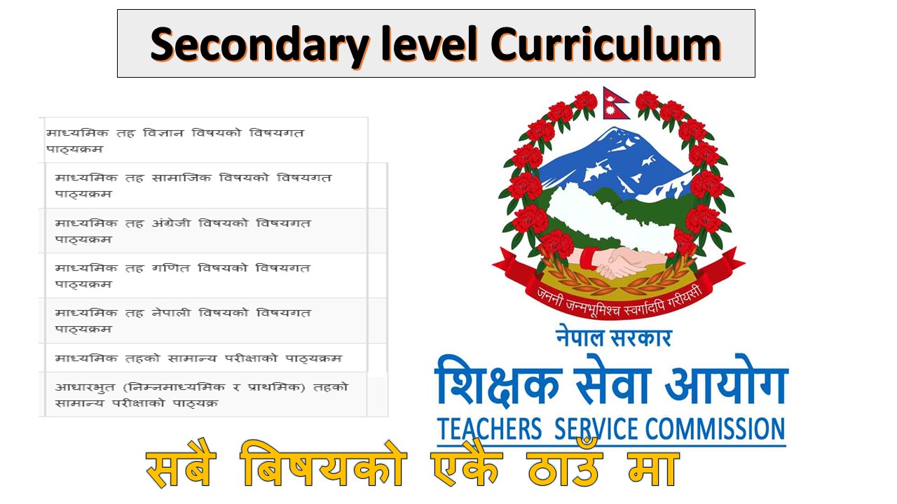 Secondary Level Curriculum Of Nepali Math English Science Hamrogyan Secondary Level Curriculum Of Nepali Math English Science Hamrogyan
